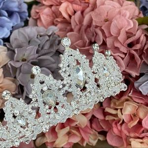 Accessories | Ice Princess Silver Crystal Bridal Tiara Crown | Poshmark